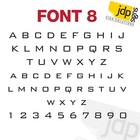 PERSONALISED CUSTOM NAME TEXT VINYL STICKER TRANSFER DECAL UP TO 200MM ...