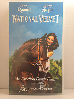 NATIONAL VELVET ~ ELIZABETH TAYLOR, MICKEY ROONEY ~ AS NEW VHS VIDEO ...