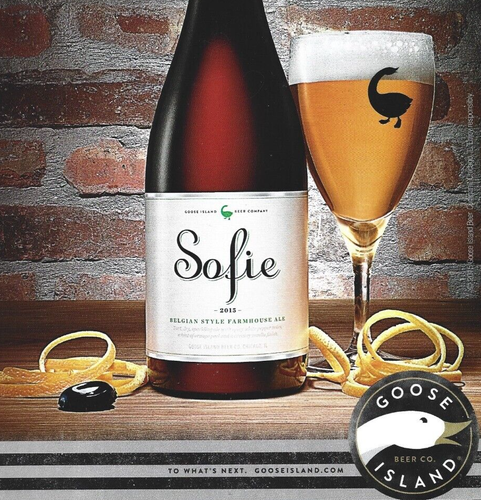 Goose Island Beer Company Print Ad, Goose Island Magazine Ad, Sofie ...