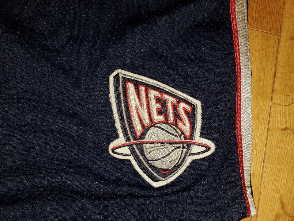 Vintage 2000s Reebok NEW JERSEY NETS Mens NBA Authentic Team SHORTS 36 ...