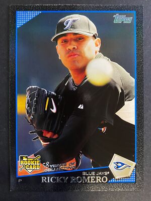 Ricky Romero 2009 Topps Baseball Black Border Rookie /58 Toronto Blue ...