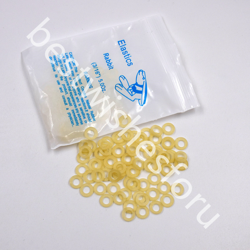 5.0 oz Medium 3/16" Rabbit Dental Orthodontic Rubber Bands Elastics ...