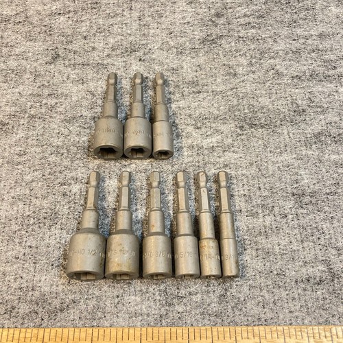 Stud Remover Bolt Extractor Set 9 Pc Metric & SAE for Drill | eBay