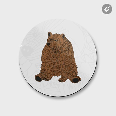 Angry Bear | 4'' X 4'' Round Decorative Magnet | eBay