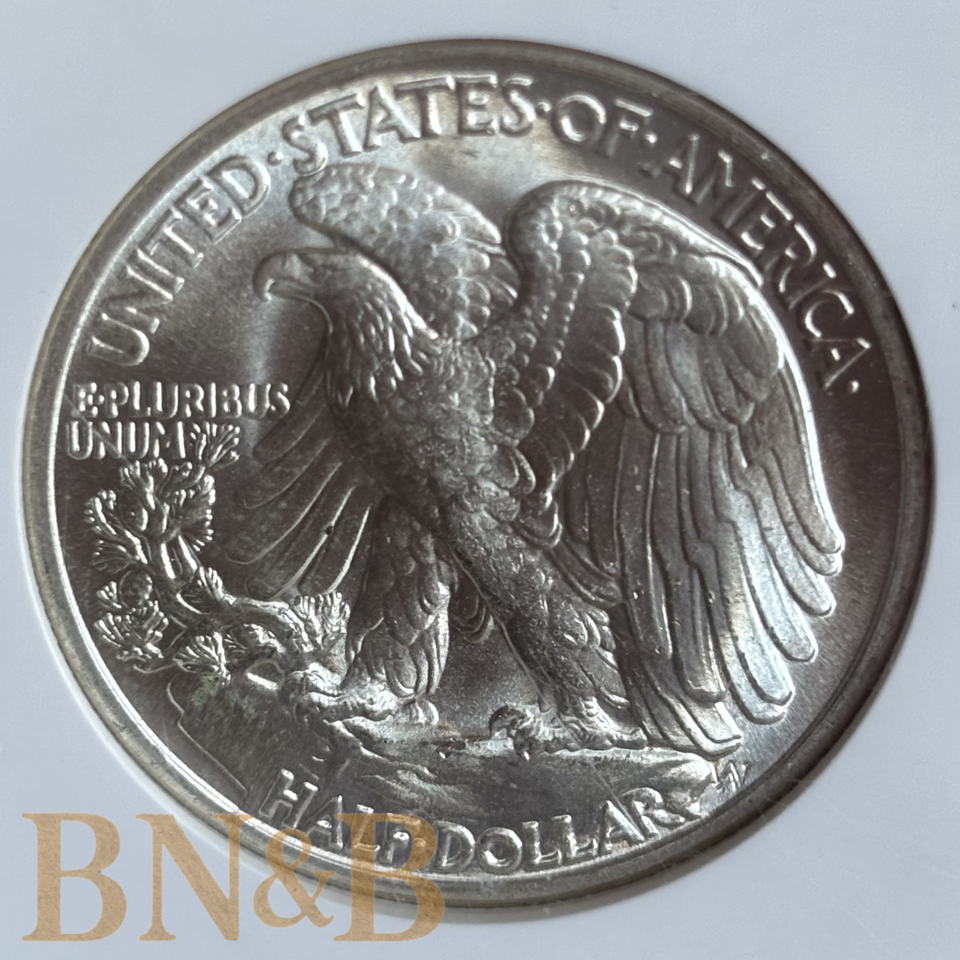 1942 MS66 Liberty Walking Silver Half Dollar NGC Certified Gem - Blast ...