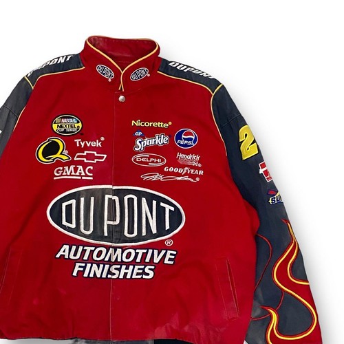 JH DESIGN Racing Jacket Jeff Hamilton DU PONT Red 2XL | eBay