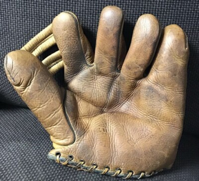 Vintage Rare 1940s Charlie Keller NYY Buckle Back 2 Tunnel Baseball ...