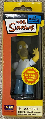 The Simpsons 3D Animator Action Puppet – Homer Simpson Press Toy – 2003 ...