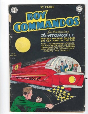 Boy Commandos #36 DC 1949 Tight and Solid! VG Atomobile Scarce Issue! Combine | eBay