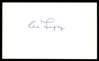 Al Lopez Baseball Index Card Signed Auto Autograph (no COA) *g5 | eBay