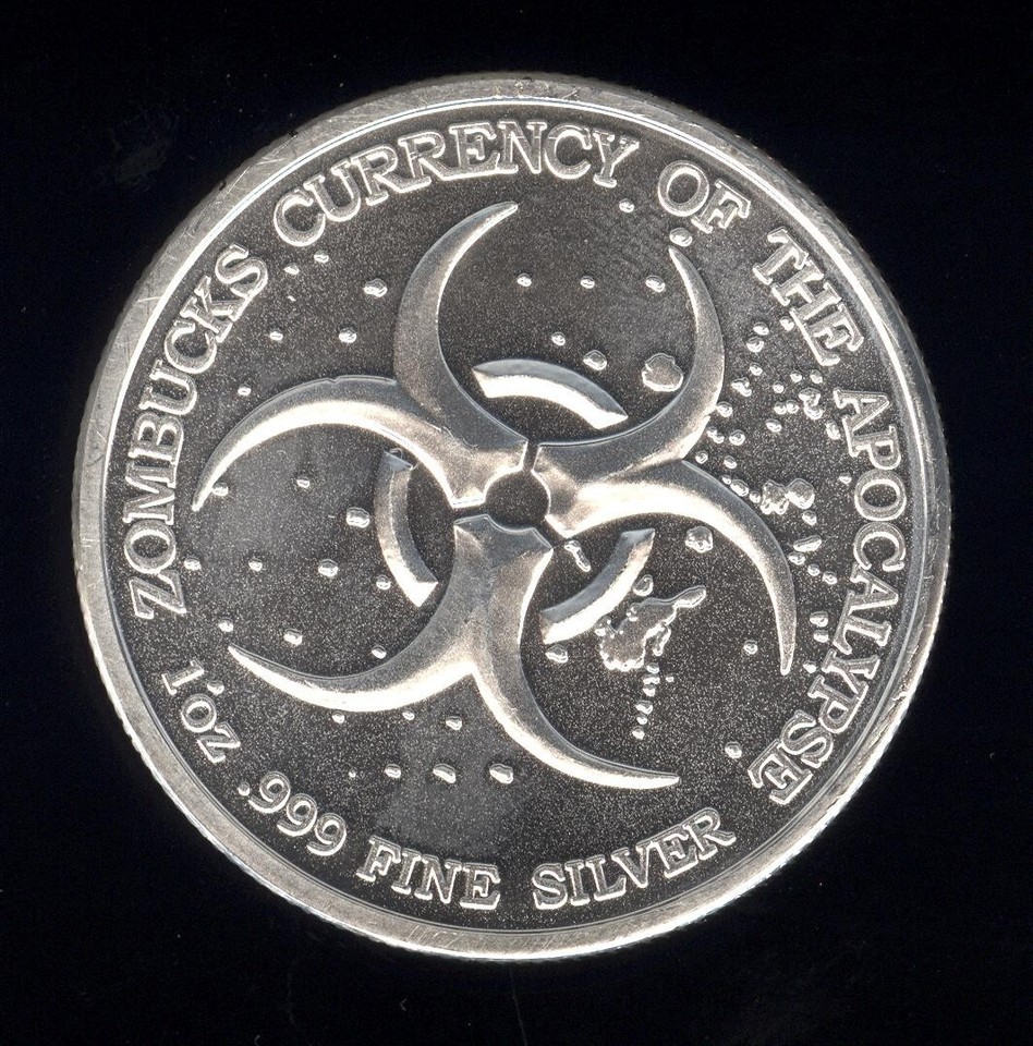2027 Kangaruin Zombucks World 1 oz Silver Round | eBay