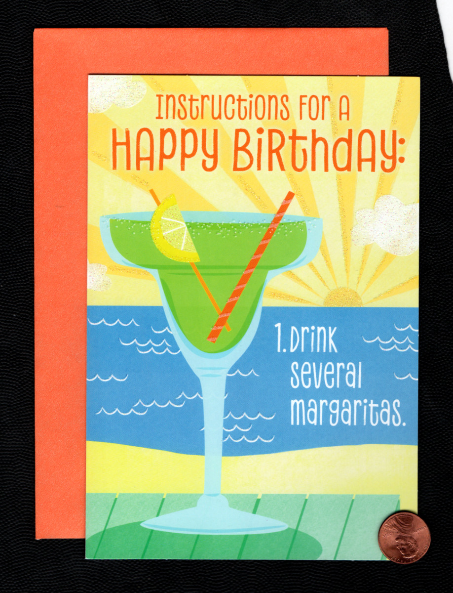 Happy Birthday Margarita Glass