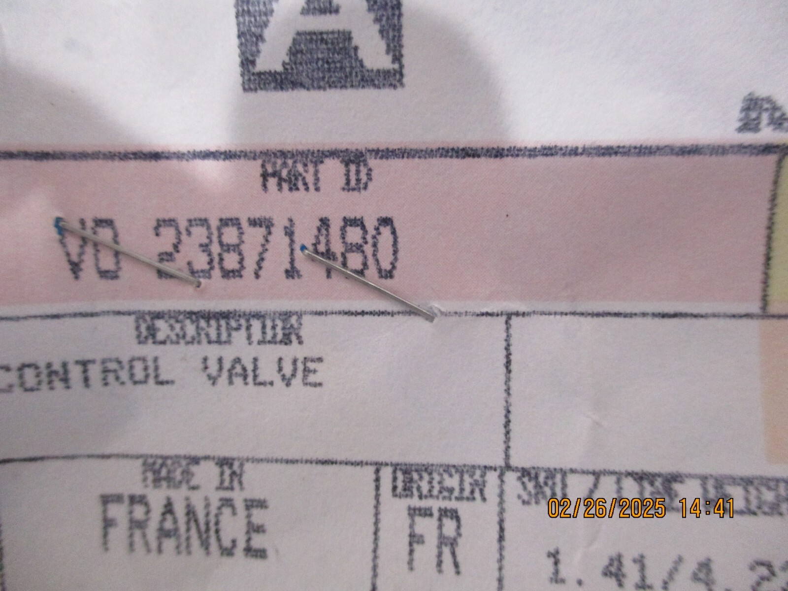 OEM Volvo D13 23871480 Piston Cooling control valve | eBay