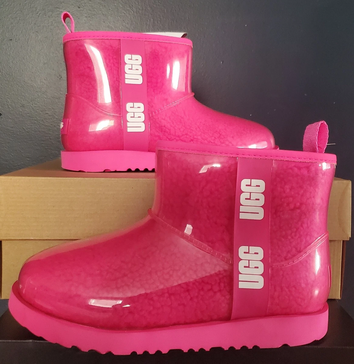 UGG Drizlita Rain Boots With Shearling Insole In Pink ASOS, 43% OFF