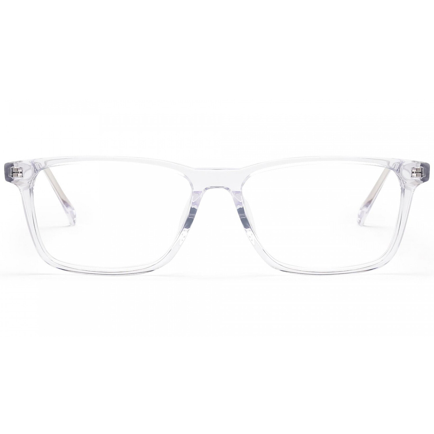 Rectangular Clear Acetate Glasses for Men Women Spring Hinges ...