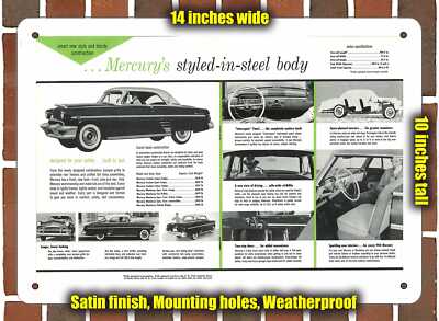 Metal Sign - 1954 Mercury Quick Facts (Sign Variant #4) | eBay