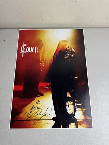 COVEN Rock Band Signed - Poster photo autograph 15x11 Inches | eBay