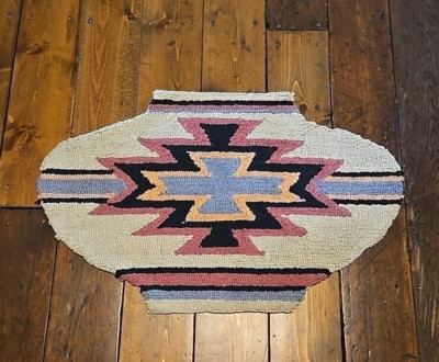 Southwest Terra Cotta Pot Shaped Throw Accent Rug Bath Kitchen Decor 17 ...