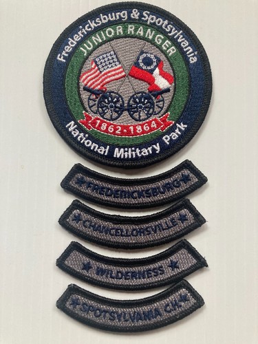 Fredericksburg & Spotsylvania National Park Junior Ranger Patch ALL 4 ...