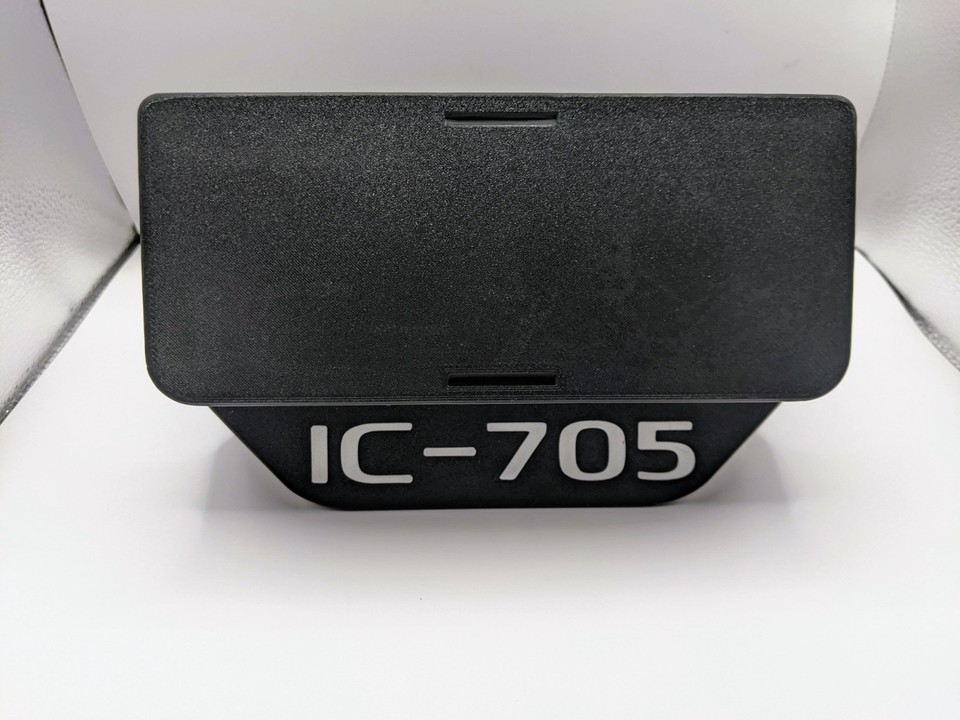 Nifty Angled Desk Stand for Icom IC-705 QRP Radio Transceiver w/FRONT ...