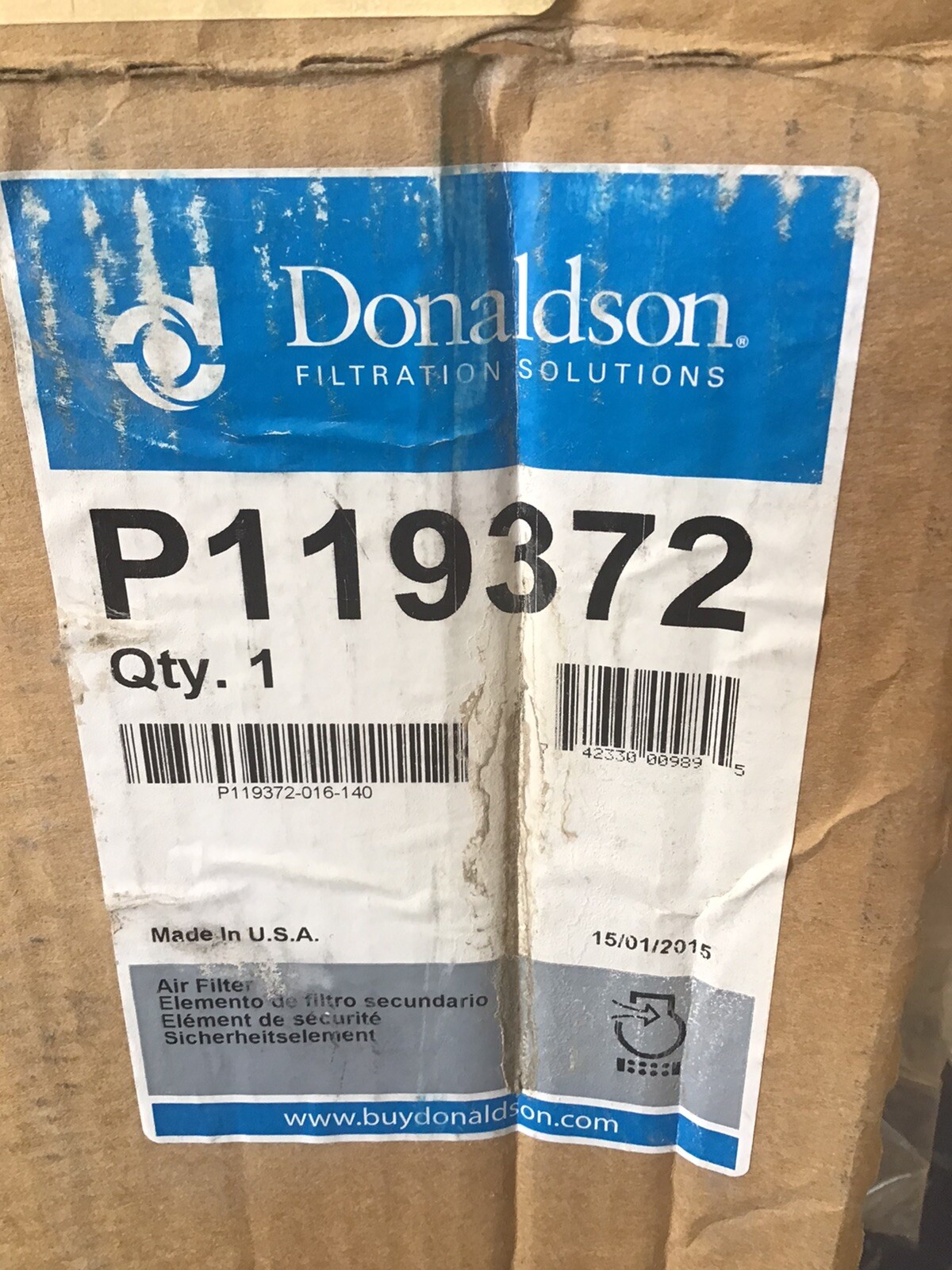 NIB P119372 Donaldson Air Filter AF471 | eBay