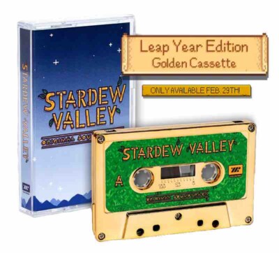 Stardew Valley Original Soundtrack Limited Edition GOLDEN Cassette Tape ...