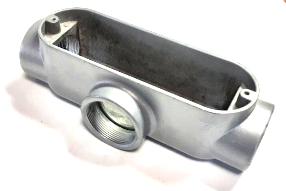 E30640 2 Inch Cast Aluminum Tee 64 Cu In Rigid Fitting New Old Stock E ...