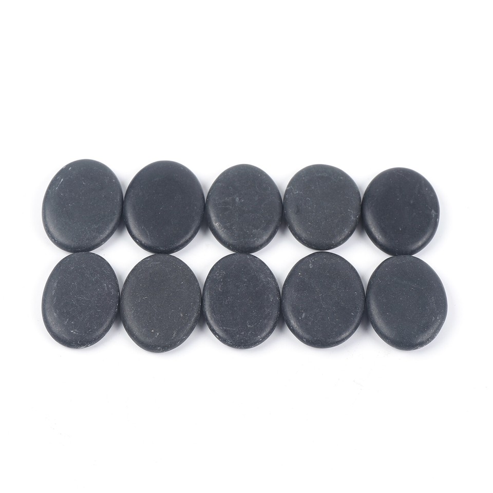 20PCS/Kit Hot Massage Volcanic Basalt Stone Rock SPA Oiled Massager ...
