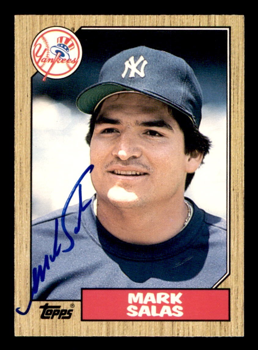 1987 Topps Traded Baseball #107T Mark Salas Signed Autograph (No COA) *e1 | eBay