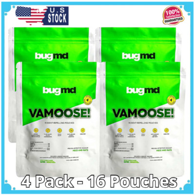 BugMD Vamoose Rodent Repellent Pouches (4 Pack, 16 Pouches) Not ship to ...