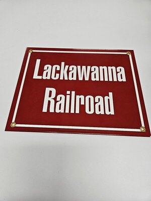 Vintage Porcelain Enameled Model Railroad (Reproduction) Sign ...
