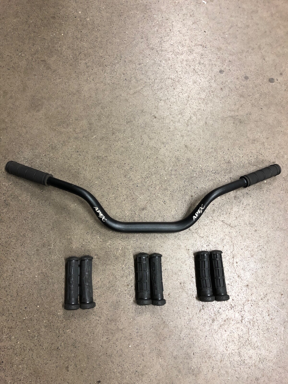 ATV HANDLEBARS BLACK 1 1/8" FATBARS FAT HANDLE BARS MINI QUAD HONDA ...