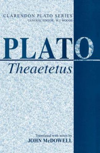 Theaetetus (Clarendon Plato Series) by Plato 9780198720836| eBay