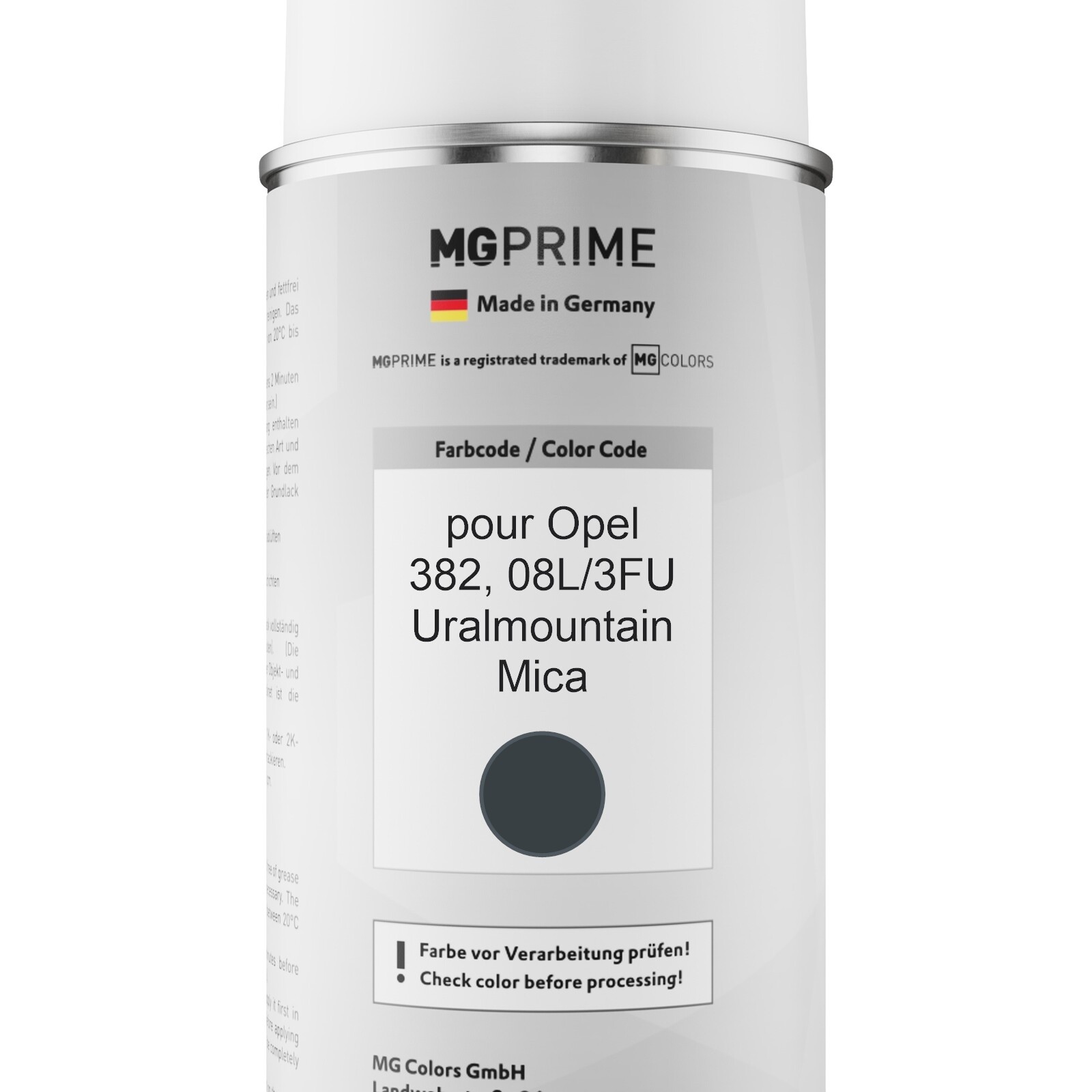 Peinture Voiture Bombes aérosols pour Opel 382 08L 3FU Uralmountain ...