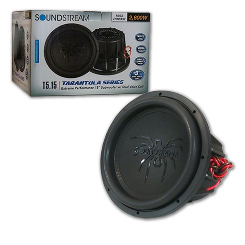 Soundstream T5.154 15" Dual 4-ohm Car Subwoofer 2600w Max | eBay