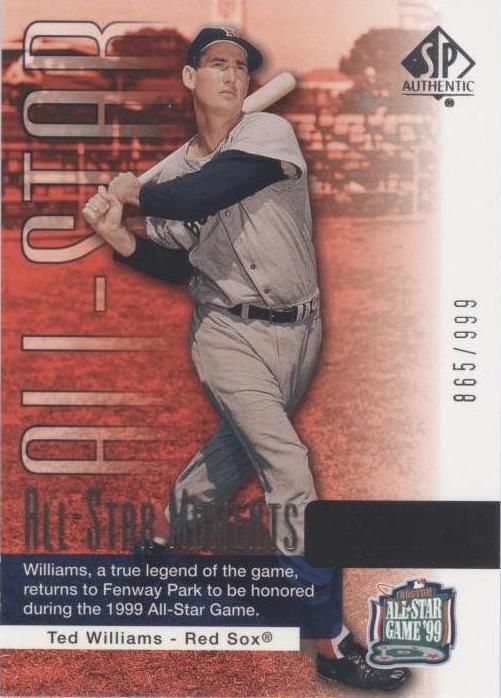 2004 SP Authentic - All-Star Moments Ted Williams #170 /999 for sale ...
