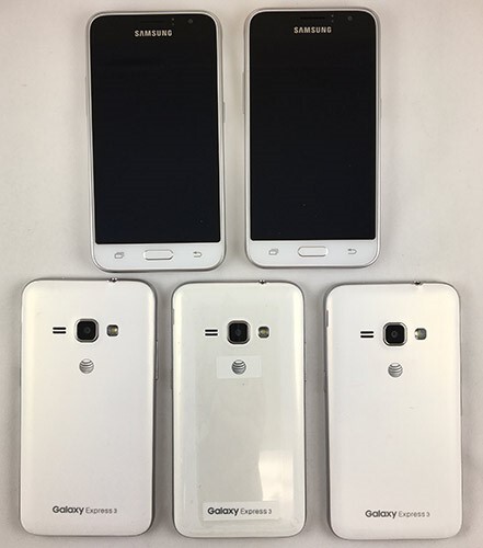 5 Samsung SM-J120A Galaxy Express 3 AT&T Smartphone Lot GOOD (White) | eBay