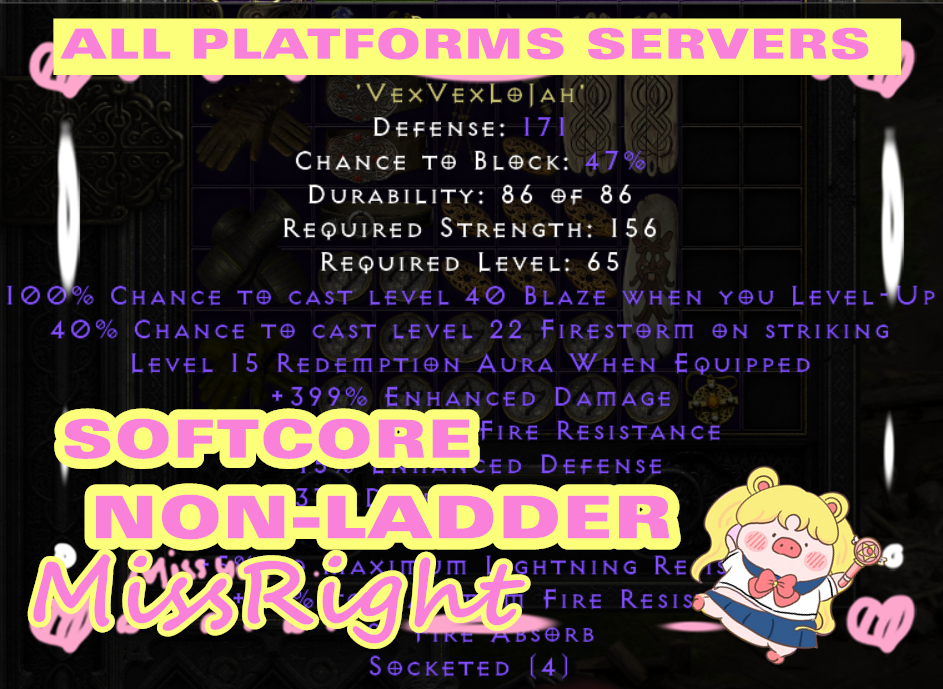 MADE RUNEWORD Phoenix Shield-Monarch🌺Diablo 2 D2R SC NON-LADDER🌺PC-NS ...