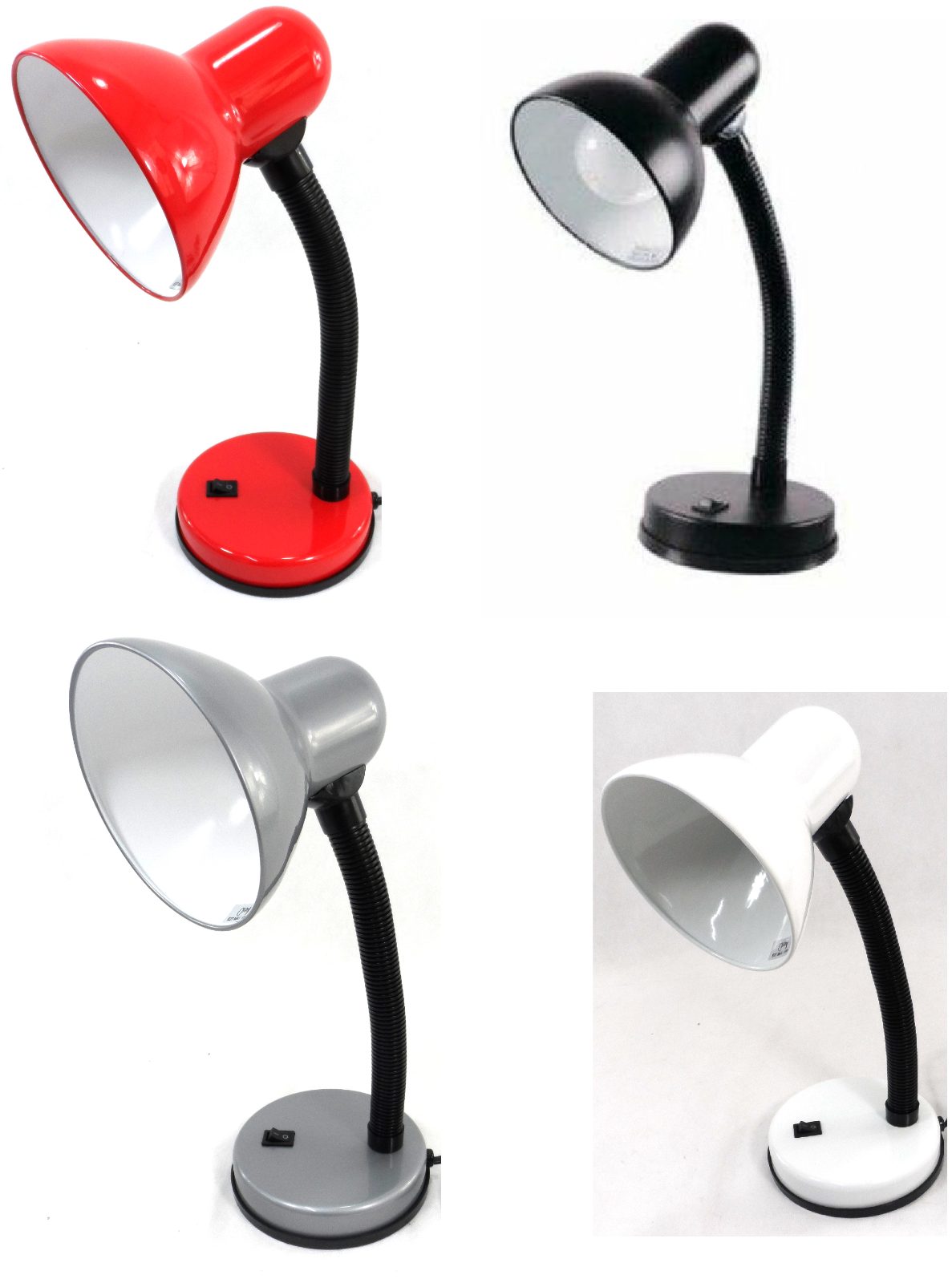 FLEXIBLE TABLE DESK TOP READING LAMP BEDROOM STUDY TABLE FLEXI READING ...