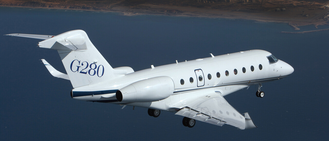 Gulfstream G280 Samolot IAI Airplane Desk Wood Model Regular Free ...