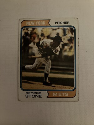 1974 TOPPS # 397 GEORGE STONE BASEBALL CARD | eBay