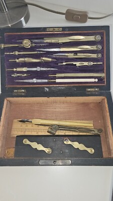 Vintage 1938 Thornton Technical Drawing Instrument Set – Broad Arrow ...