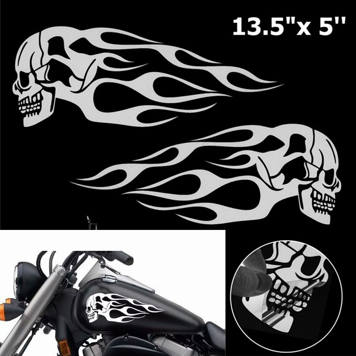 Motorcycle Tank Art Decals