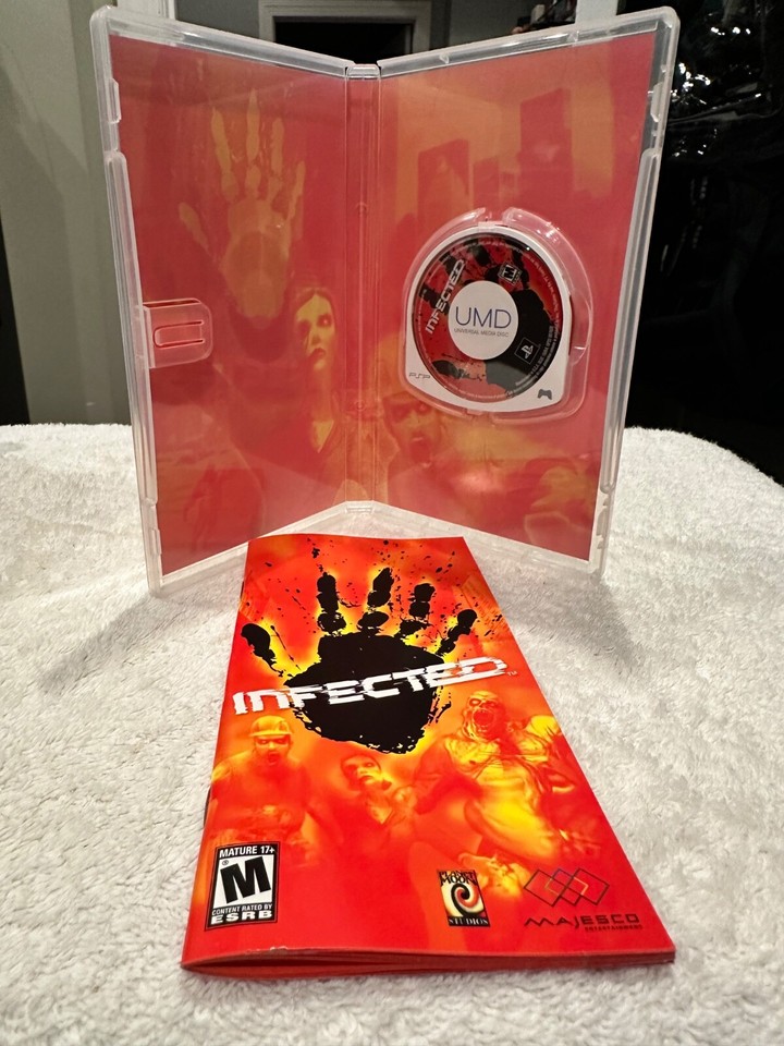 Infected (Sony PSP, 2005) Excellent Condition includes original Manual ...