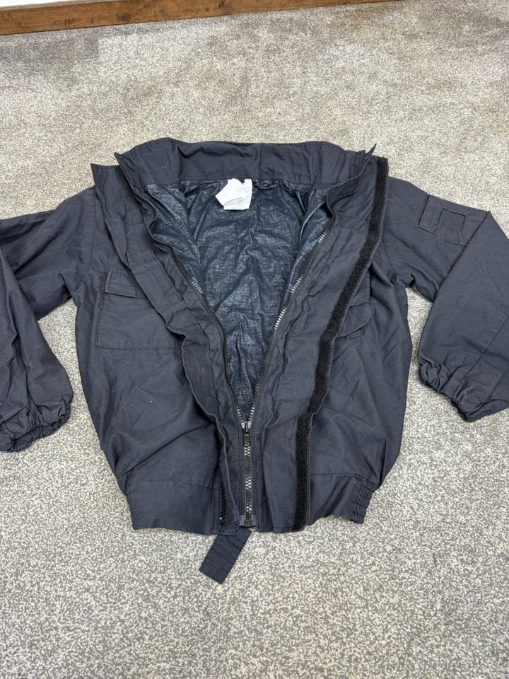 Ex Police Flame Retardant Riot Jacket Overall Coverall Lined Part of 2 ...