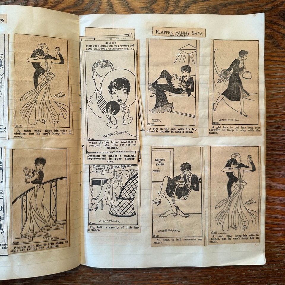 Flapper Fanny Says Homemade Scrapbook of 250ish Comic Strips Acceptable ...