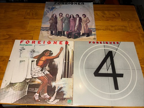 Lot of 3 Foreigner Vinyl LP’s- Head Games - Foreigner- 4 - all Vinyl VG ...