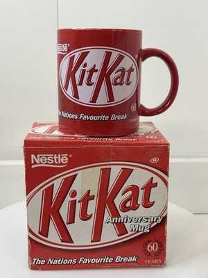 Nestle Kit Kat 60th Anniversary Advertising Mug Vintage BNIB 1995 | eBay UK