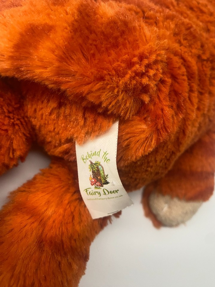 DT The Railway Cat Plush Behind The Fairy Door 14 Inches Tall Made by ...