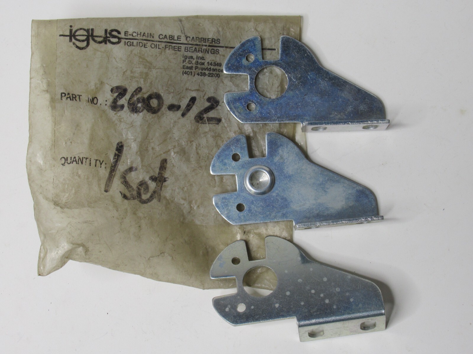 (- 3 Sets) IGUS 260-12 260.12 (260.10 & 260.11) Mounting Bracket Kit ...